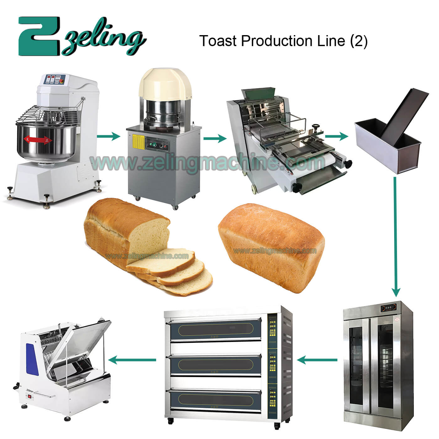 Toast Production Line – Shijiazhuang Zeling Technology Co., Ltd